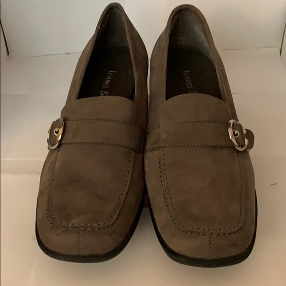 Laura Scott | Shoes | Laura Scott Suede Tan Loafers | Poshmark